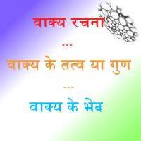 वाक्य रचना | वाक्य के अंग | वाक्य के तत्व या गुण | भेद | Jaimahesh